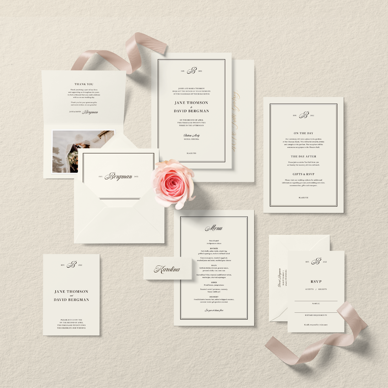 Wedding Announcement – BOHEMIA PAPER (International)