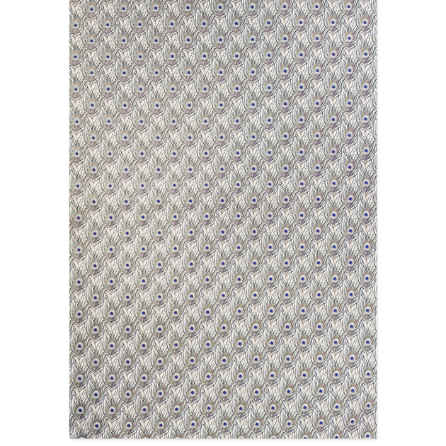 Rossi Peacock Feathers Wrapping Paper – BOHEMIA PAPER (International)