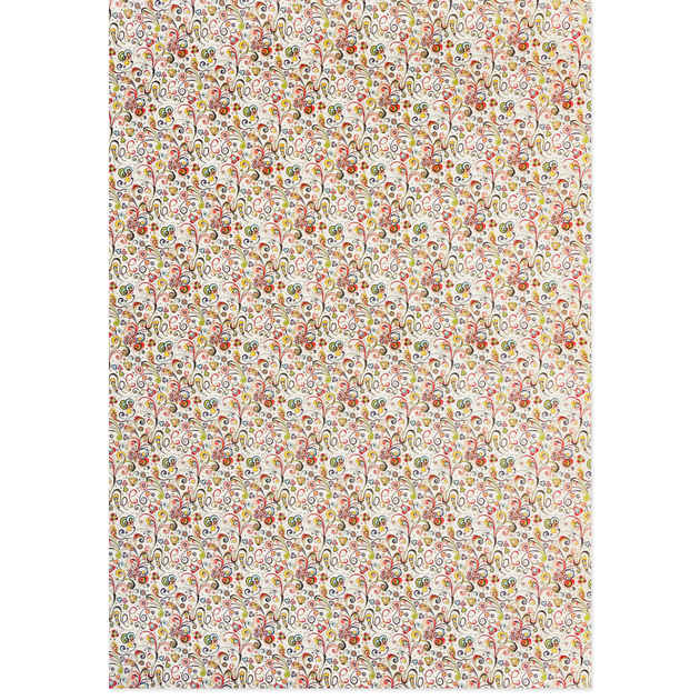 Rossi Art Nouveau Flowers Wrapping Paper – BOHEMIA PAPER (International)